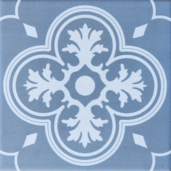 Viridian Meadows Carreau de porcelaine simple pour mur et plancher 8 po x 8 po Bellflower ...